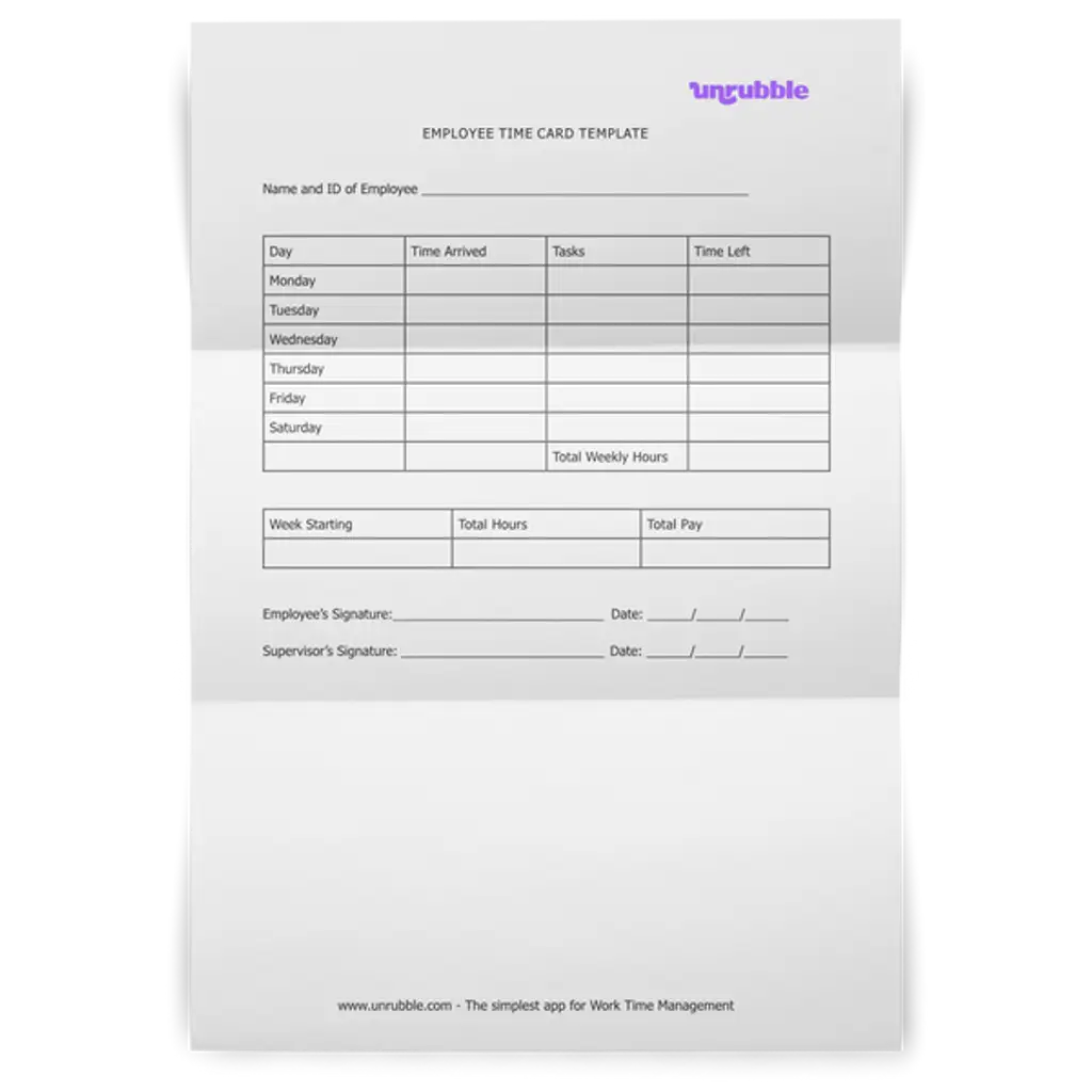 Employee Time Card Template Download Free Unrubble Templates employee-time-card-template-download-free-unrubble-templates